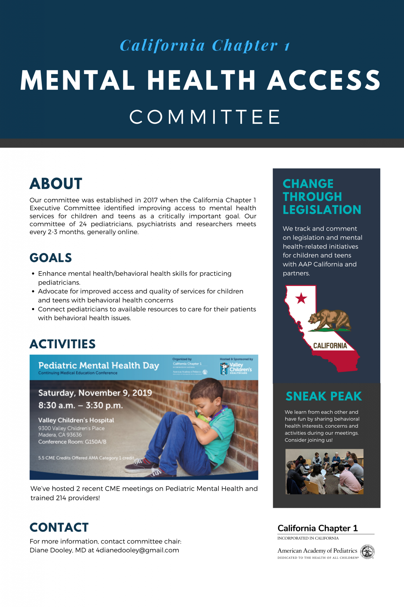 Mental Health Committee - American Academy of Pediatrics California Chapter 1