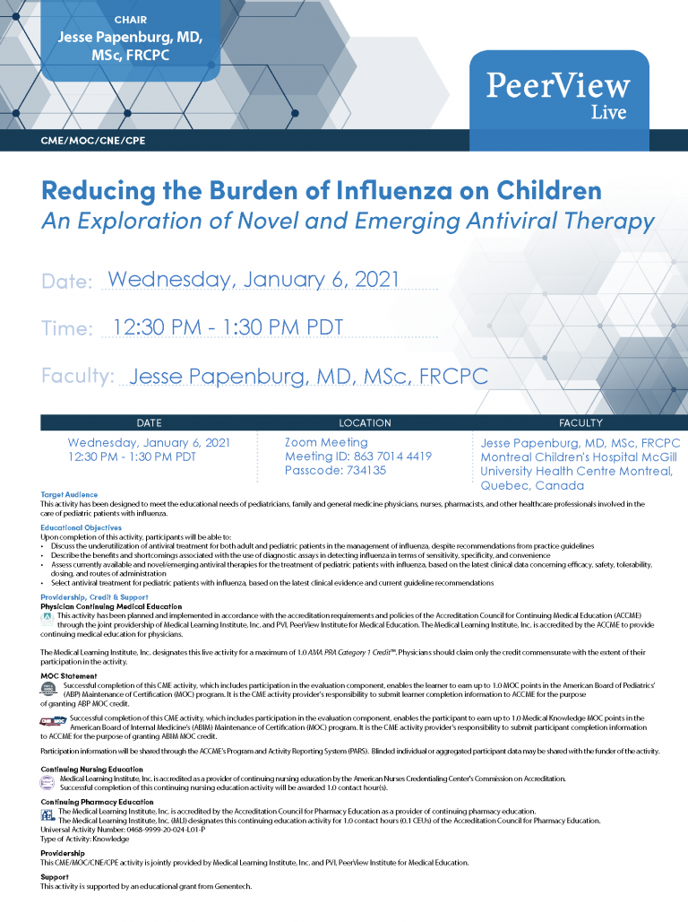 Reducing the Burden of Influenza on Children - American Academy of ...