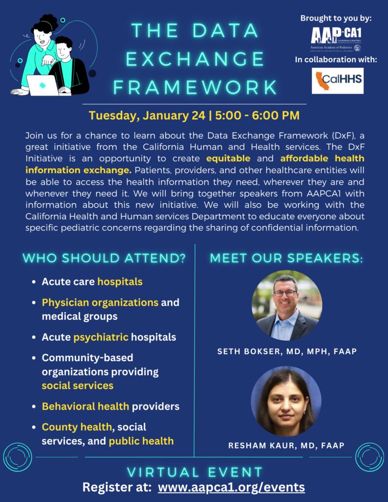 The Data Exchange Framework - American Academy of Pediatrics California ... The Data Exchange Framework - American Academy of Pediatrics California ...
